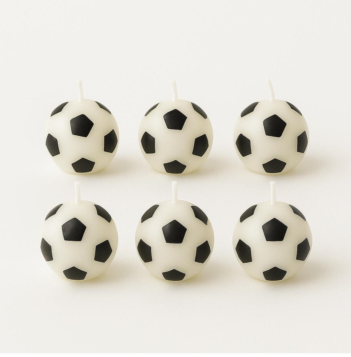 Football Birthday Candles Set Soccer Ball Cake Decorations Party Sports ...
