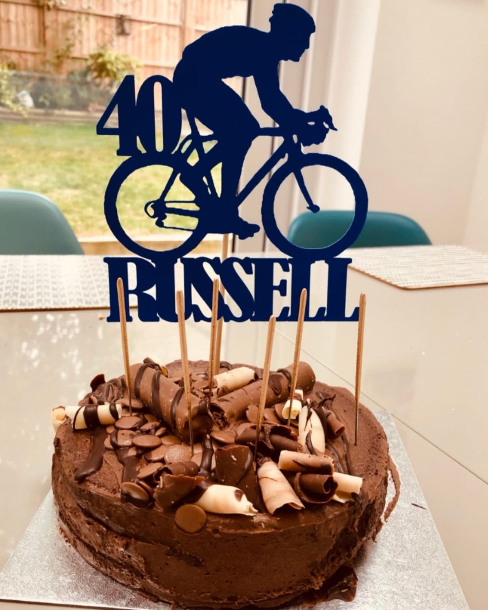Cyclist Cake Topper Cycle Cake Topper Birthday Cake Topper - Etsy