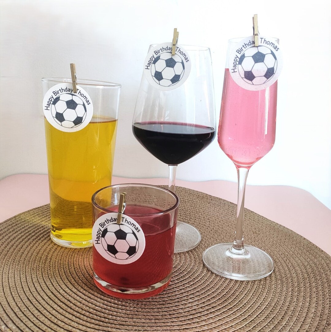 Edible Football Drink Topper Custom Sports Theme Birthday Party Decor ...