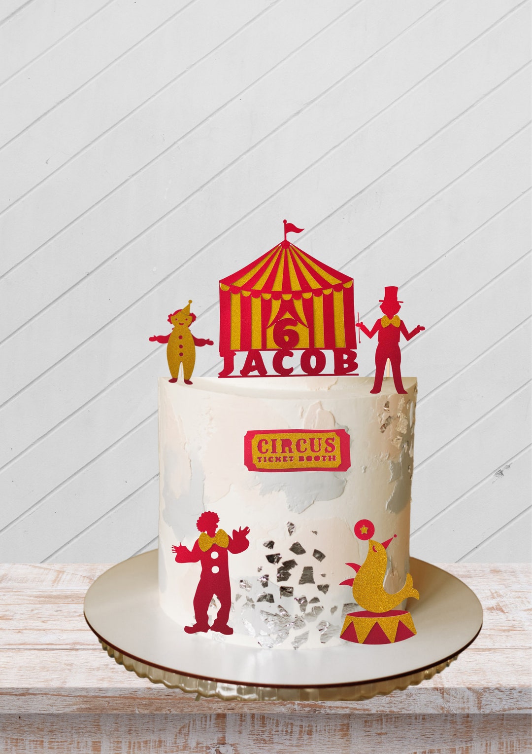 Circus Bundle Cake Topper, Birthday Cake Topper, Bundle Cake Decoration ...