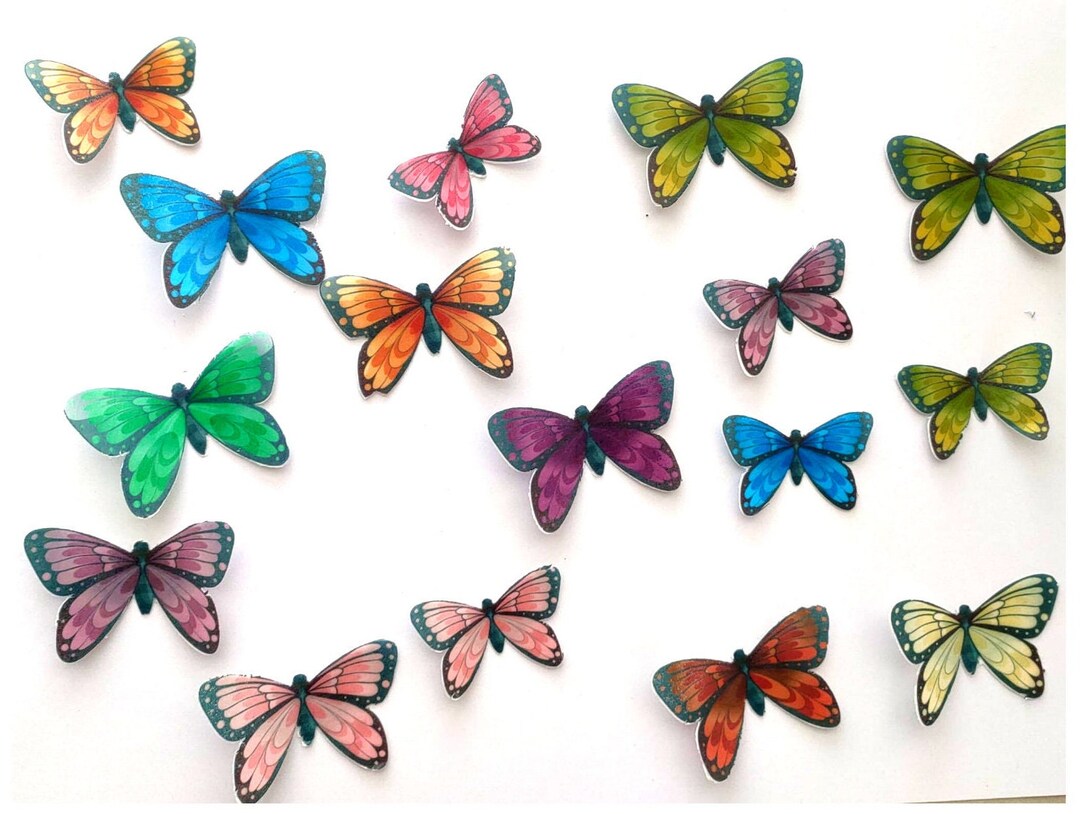 Edible Butterflies Topper Cake Embellishments Baking Decorations Edible ...