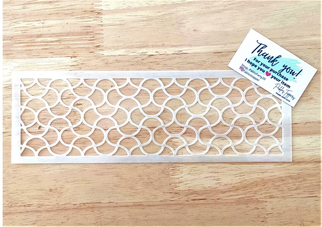 Cake Stencil Cake Decoration Stencil Tool Reusable Pattern Stencil ...