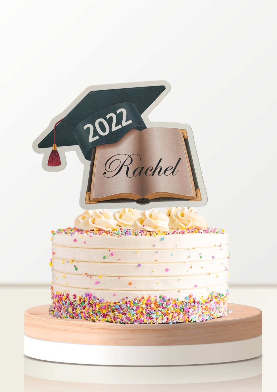 Graduation Cake Topper, Custom Graduation Cake Topper With Any Name and ...