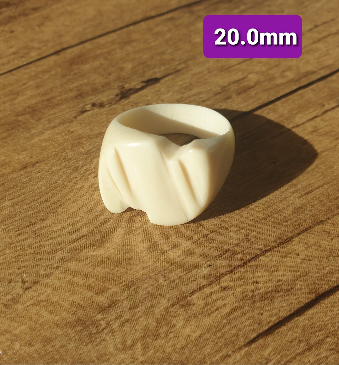 Large Size Bone Ring | Handcrafted Bone Ring | Natural Bone Ring ...
