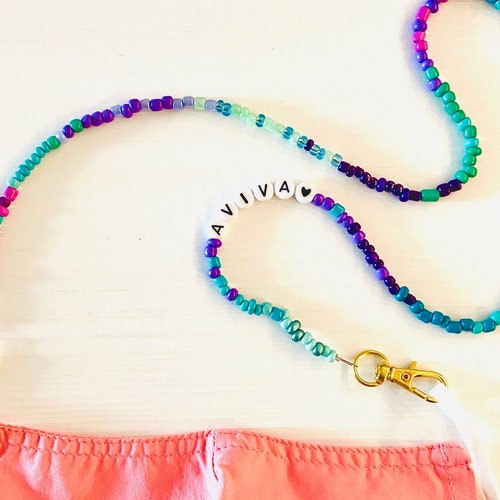 Custom Mask Lanyard Chain for Kids and Adults Personalized | Etsy