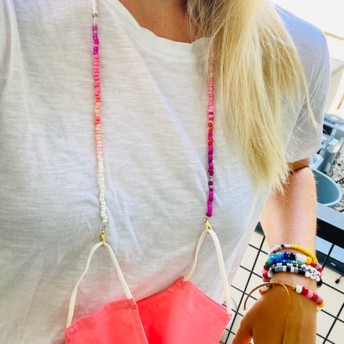 Custom Mask Lanyard Chain for Kids and Adults Personalized | Etsy