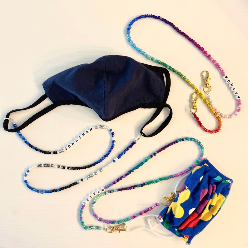 Custom Mask Lanyard Chain for Kids and Adults Personalized | Etsy