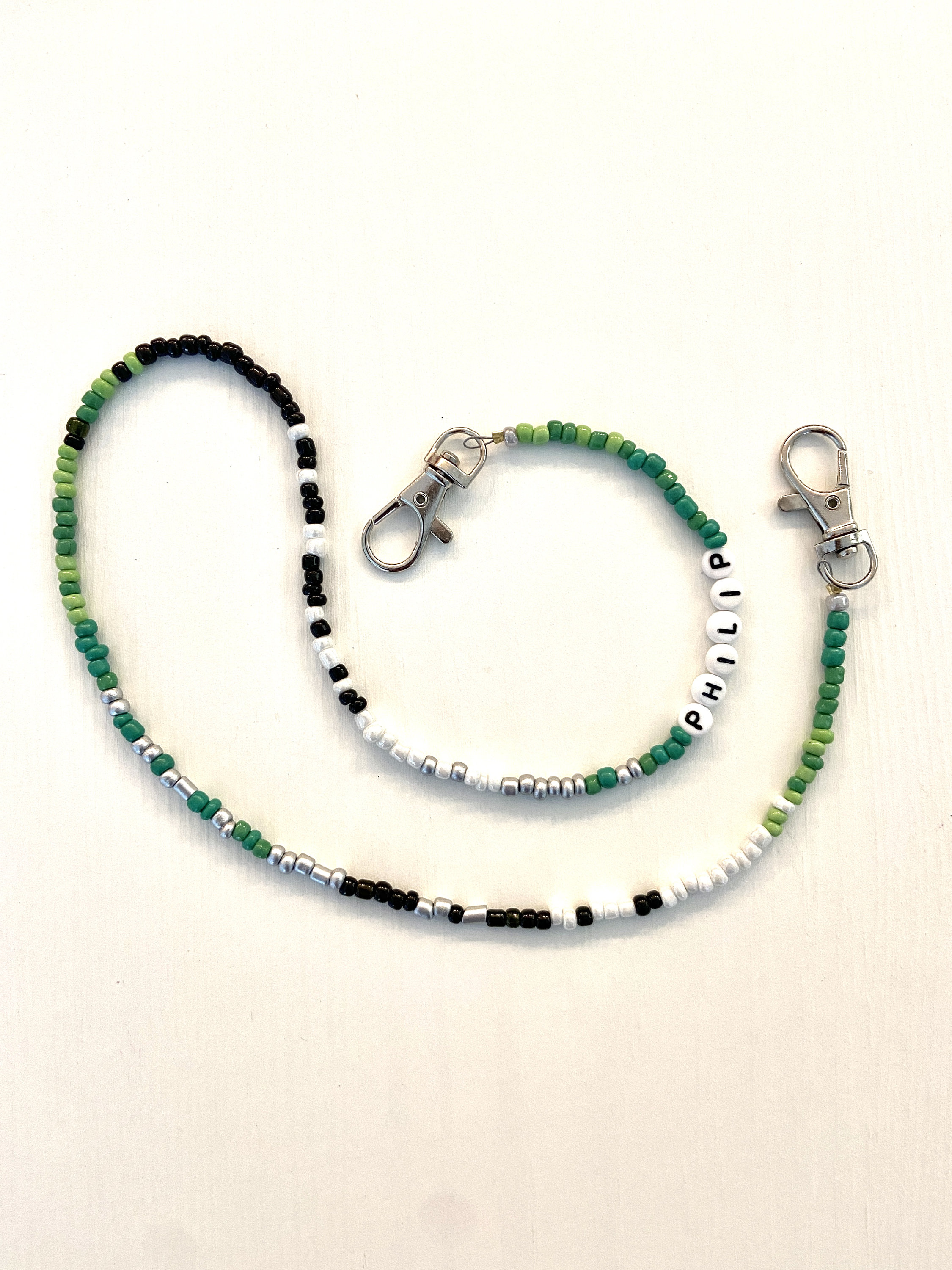 Personalized Mask Lanyard Chain for Kids and Adults, Customizable Blue ...