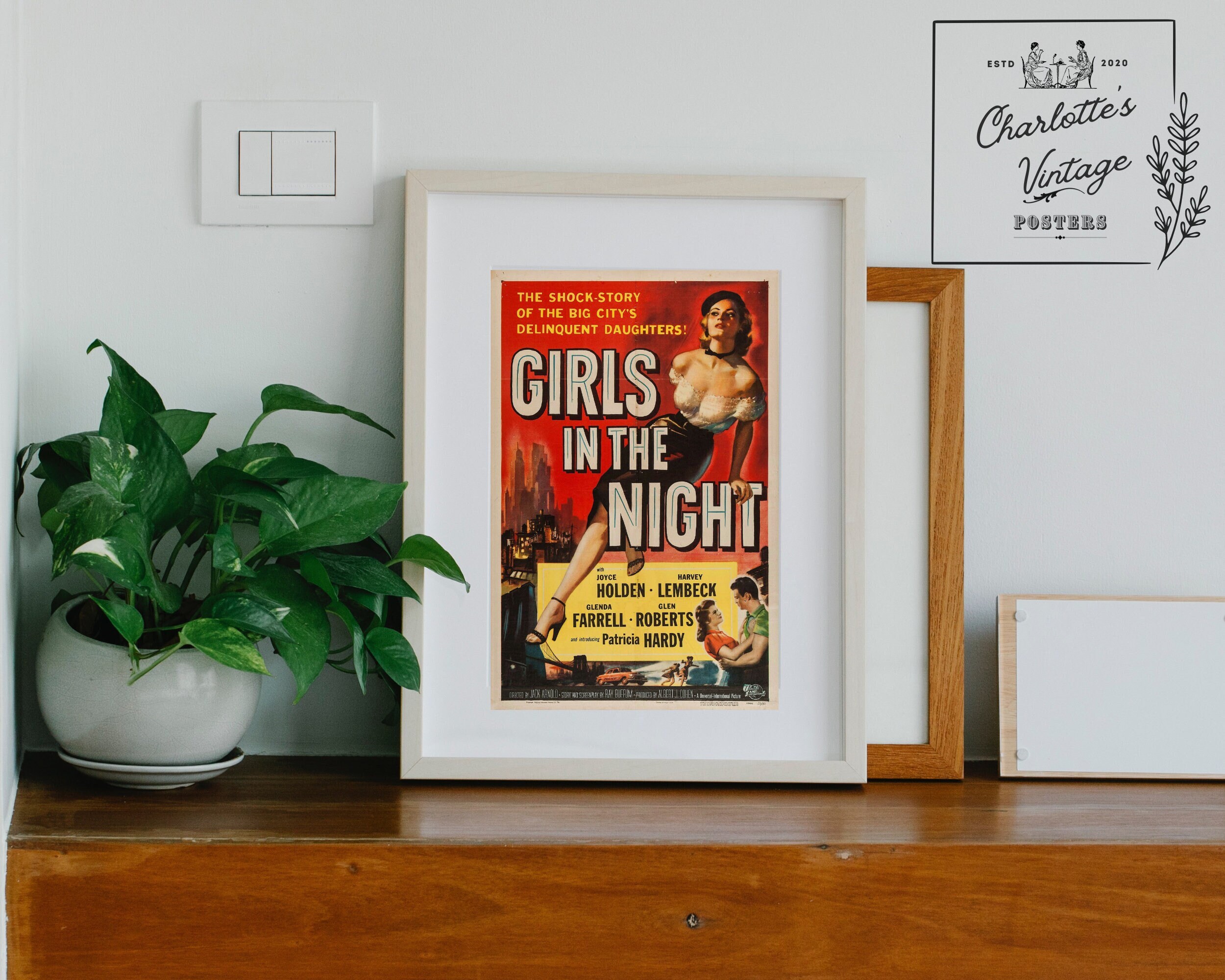 Girls in the Night Movie Poster 1950s Movie Poster Vintage Movie Poster ...