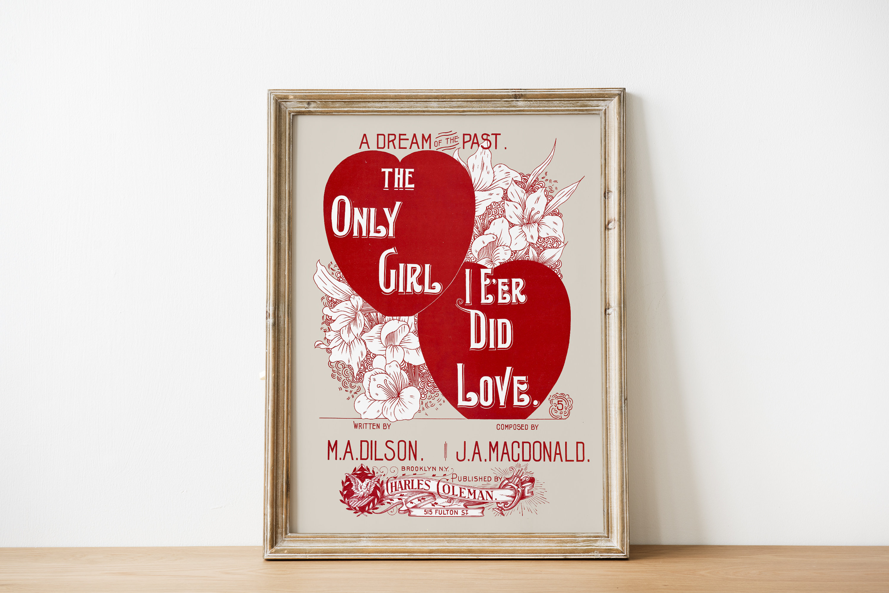 Vintage Valentine's Day Prints Set of 8 Vintage Posters Retro Romantic ...