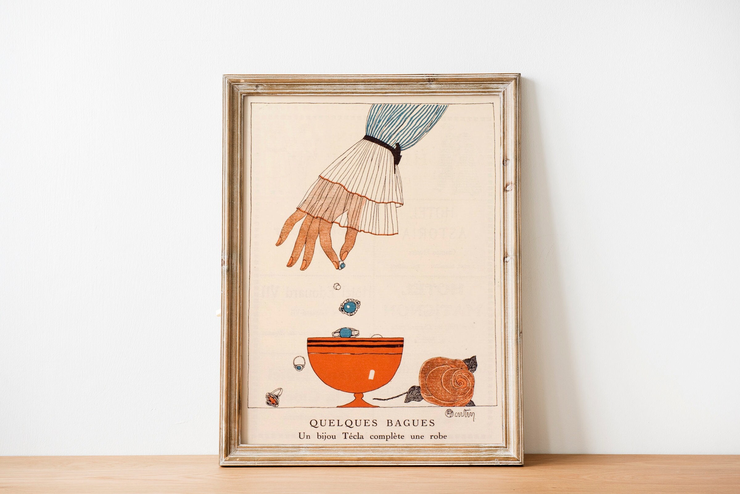 Retro French Poster Set Art Nouveau Posters Vintage French Giclee ...