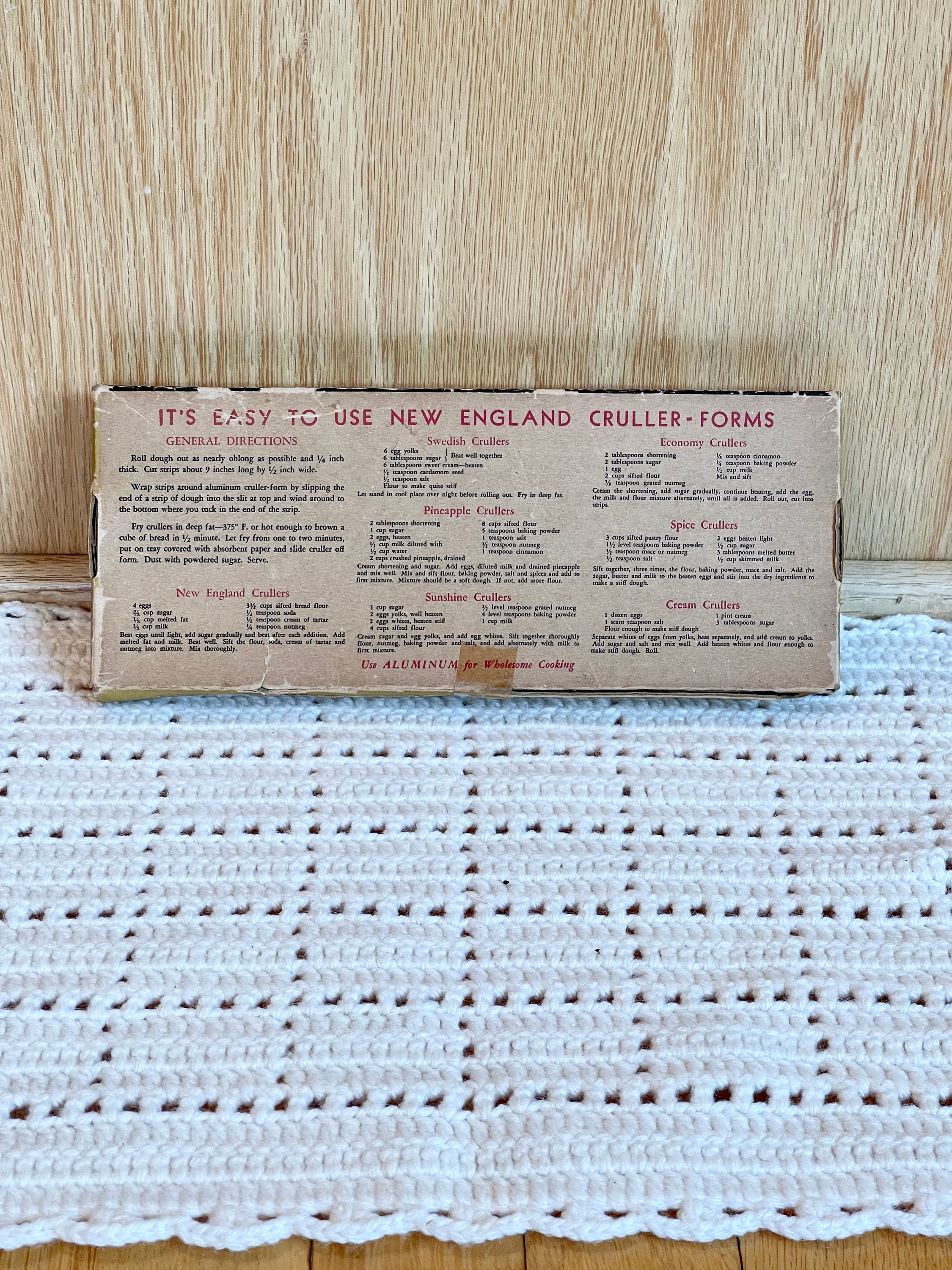 Rare Vintage Aluminum New England Cruller-forms No. 2582 for Doughnuts ...