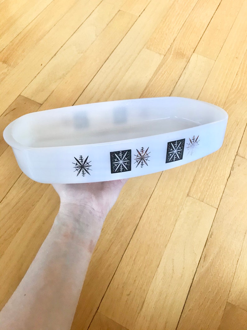 Small MCM Federal Glass Milk Glass Vintage Casserole Heat Proof Oven ...