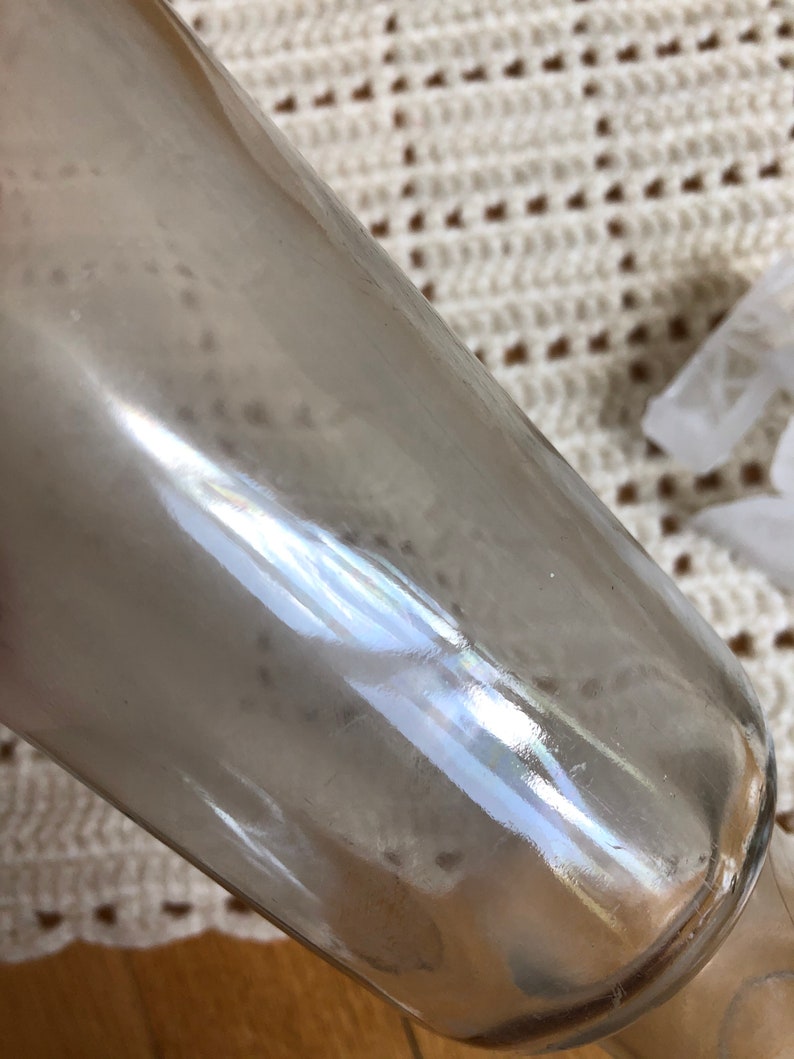 Antique Glass Fillable Rolling Pin With Tin Black Lid - Etsy