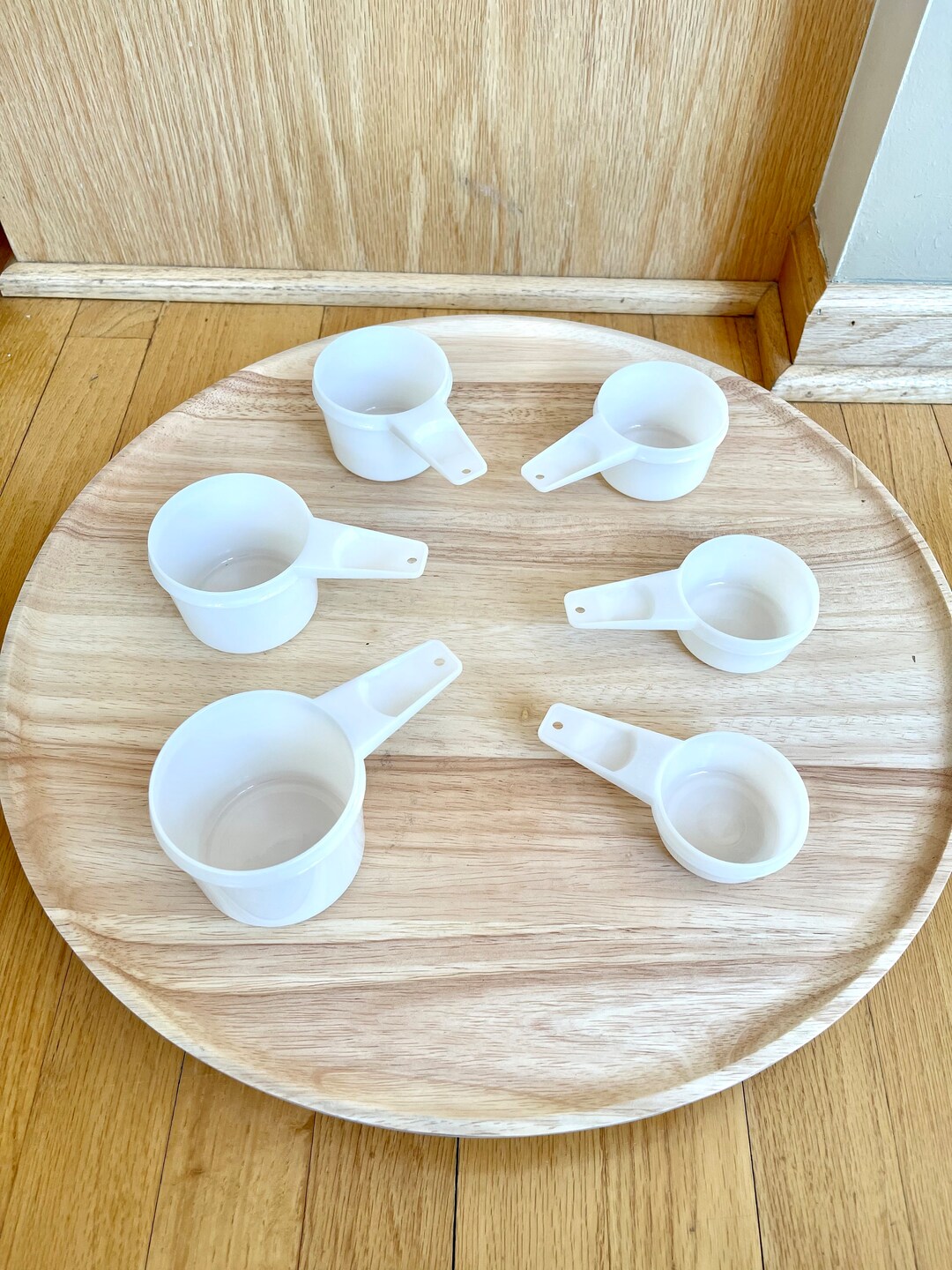 Vintage Opaque White Tupperware Set of 6 Measuring Cups 4 Cups - Etsy