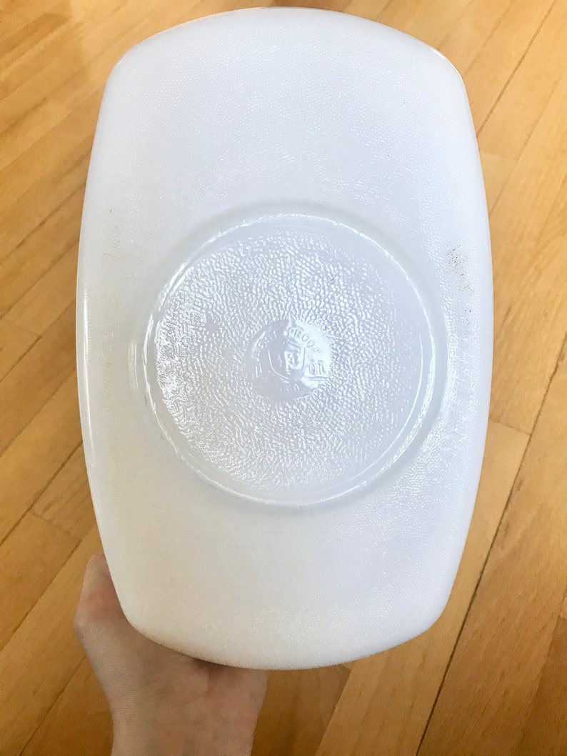 Small MCM Federal Glass Milk Glass Vintage Casserole Heat Proof Oven ...