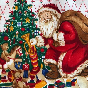 Fun Large Holiday Red With Santa Square Pot Holder - Etsy