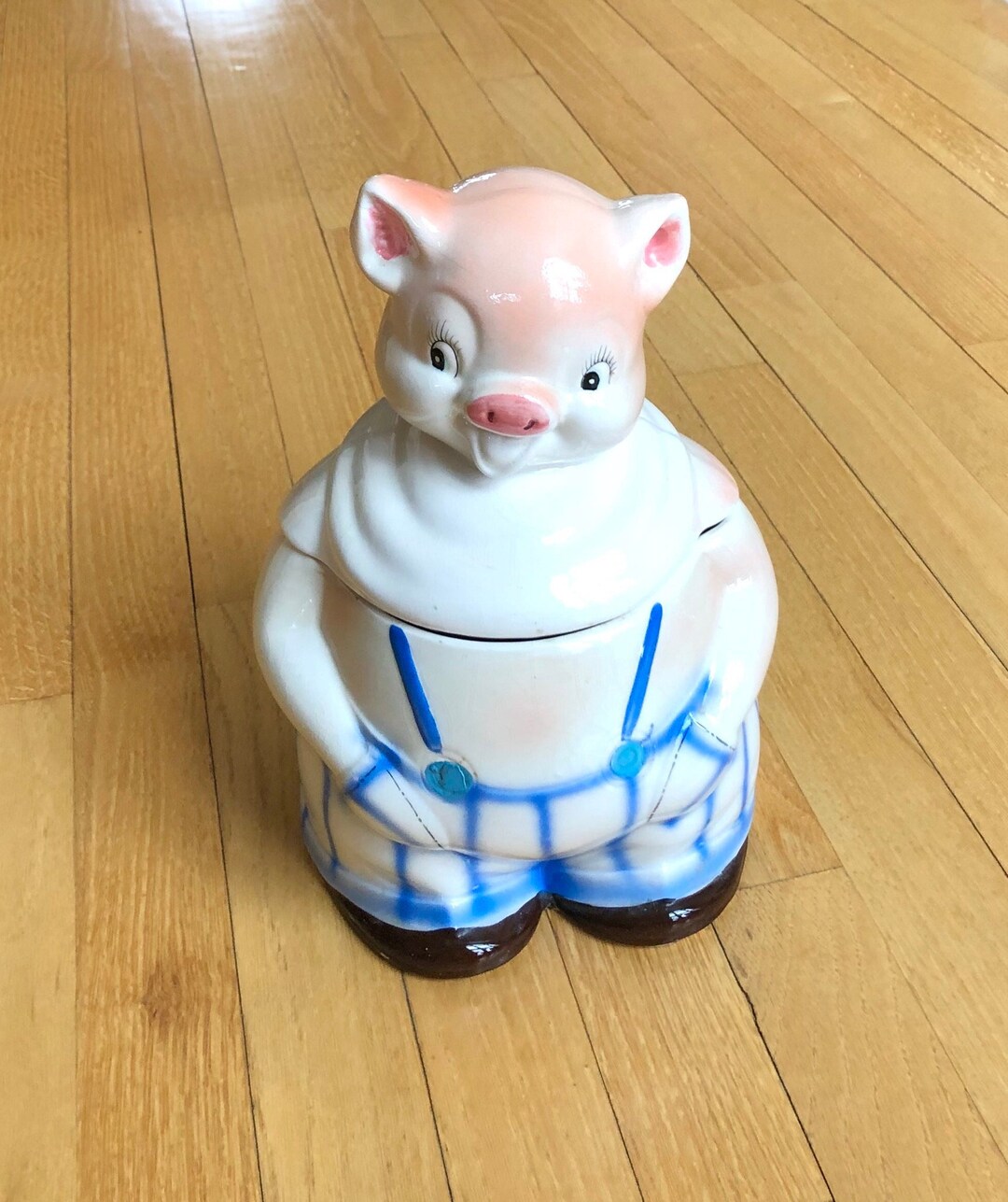 Vintage 1940s Enesco Lorraine Elam Smiling Pig Ceramic/pottery Cookie ...