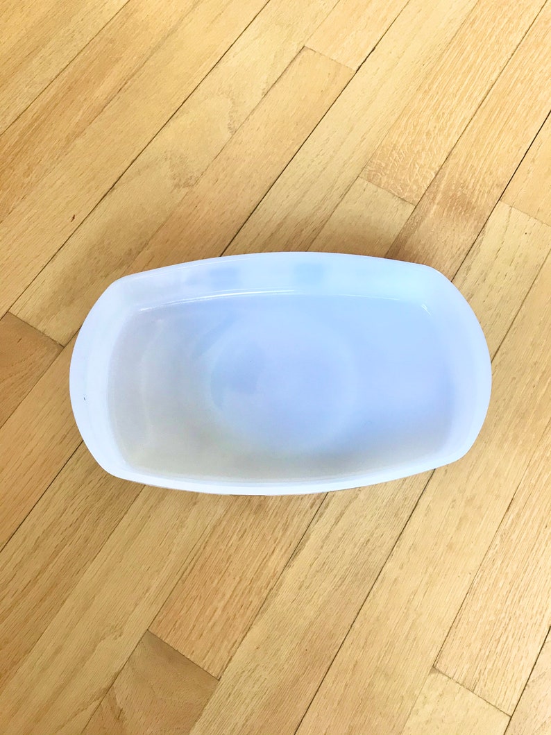 Small MCM Federal Glass Milk Glass Vintage Casserole Heat Proof Oven ...
