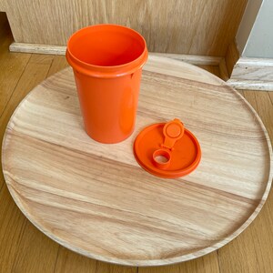 Small Vintage Midcentury Modern Orange Round Juice Liquid Tupperware ...