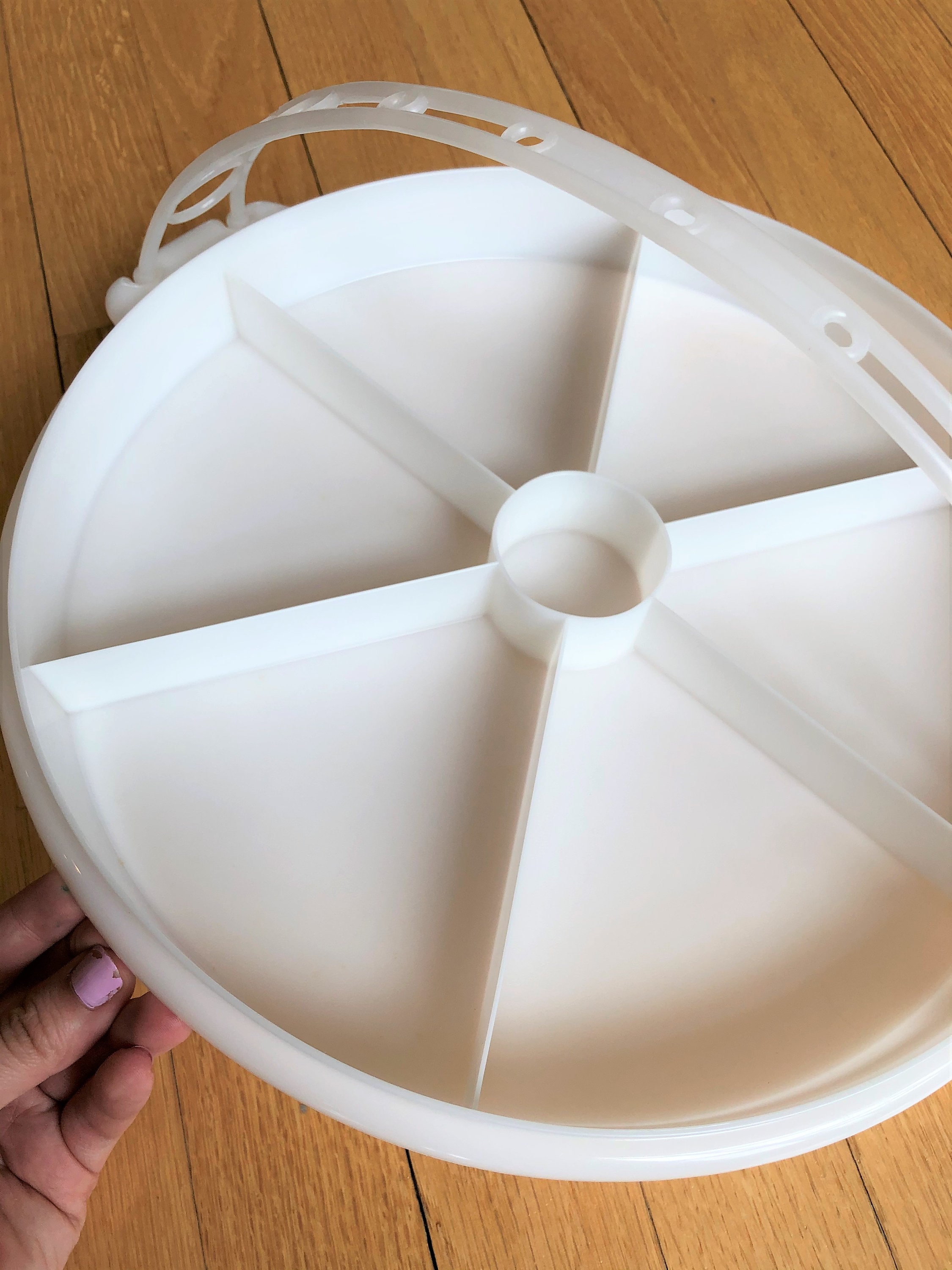 Vintage 1960/70s Lazy Susan Party Divider With Lid and - Etsy