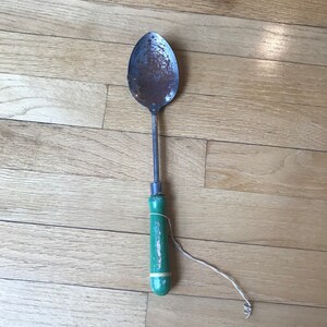Large Vintage 1940s / 1950s A&J Metal Serving Spoon / - Etsy