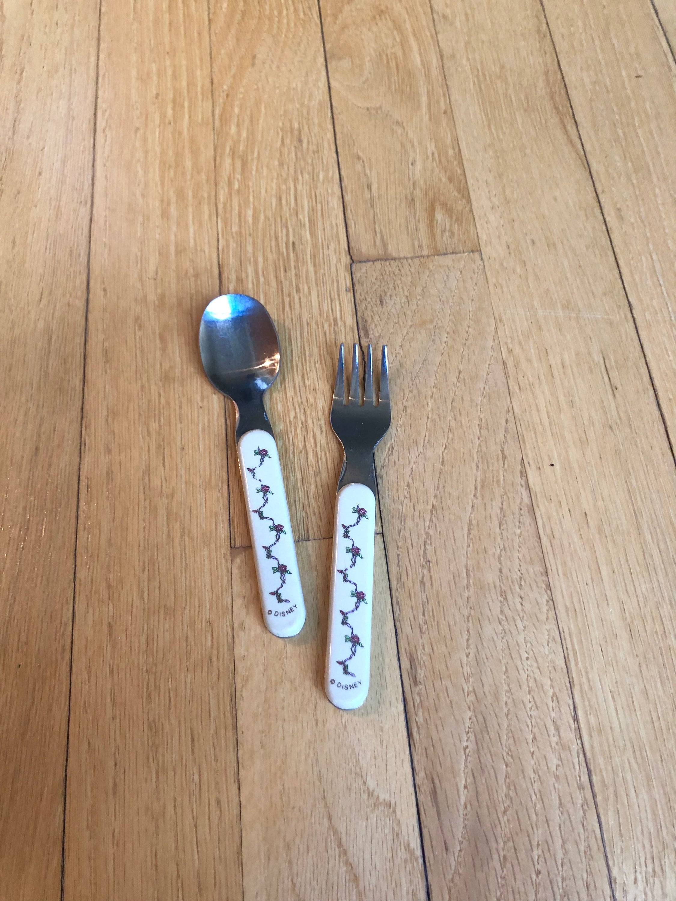 Vintage Disney Beauty and the Beast Roses Small Stainless - Etsy