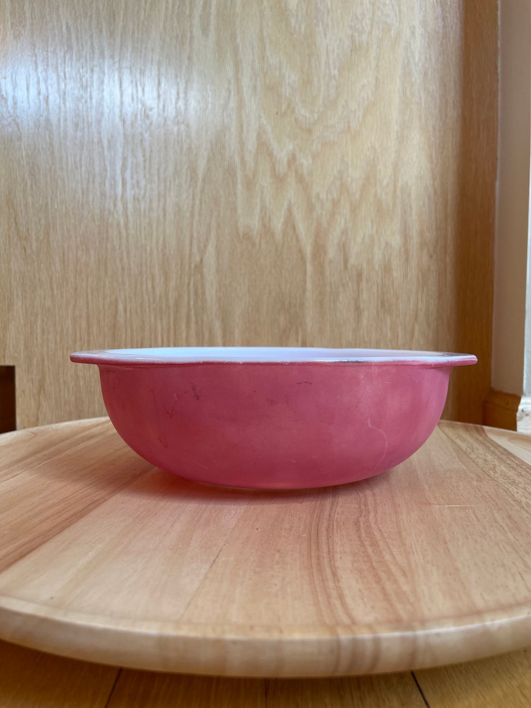 Pretty Vintage Pyrex Ovenware 024 2QT Coral Red / Orange Mixing Bowl ...