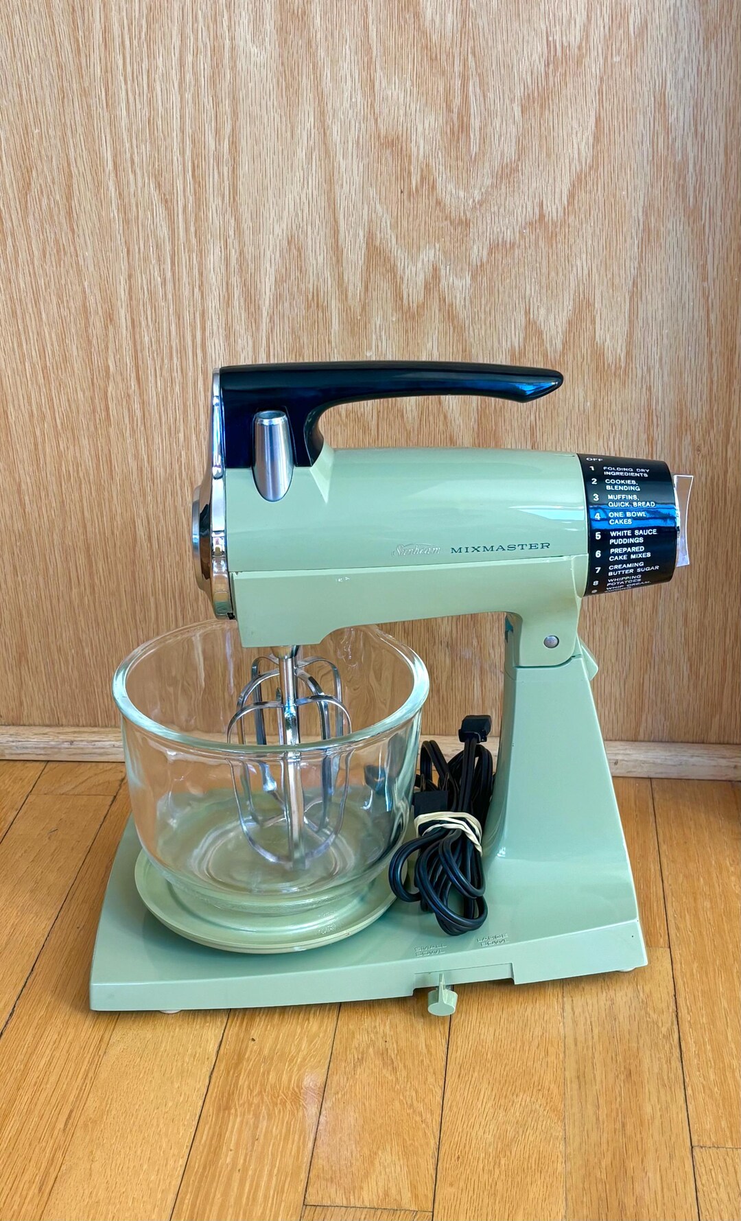 Vintage WORKING 1970s Sunbeam Mixmaster 12 Speed Mixer Avocado Green ...