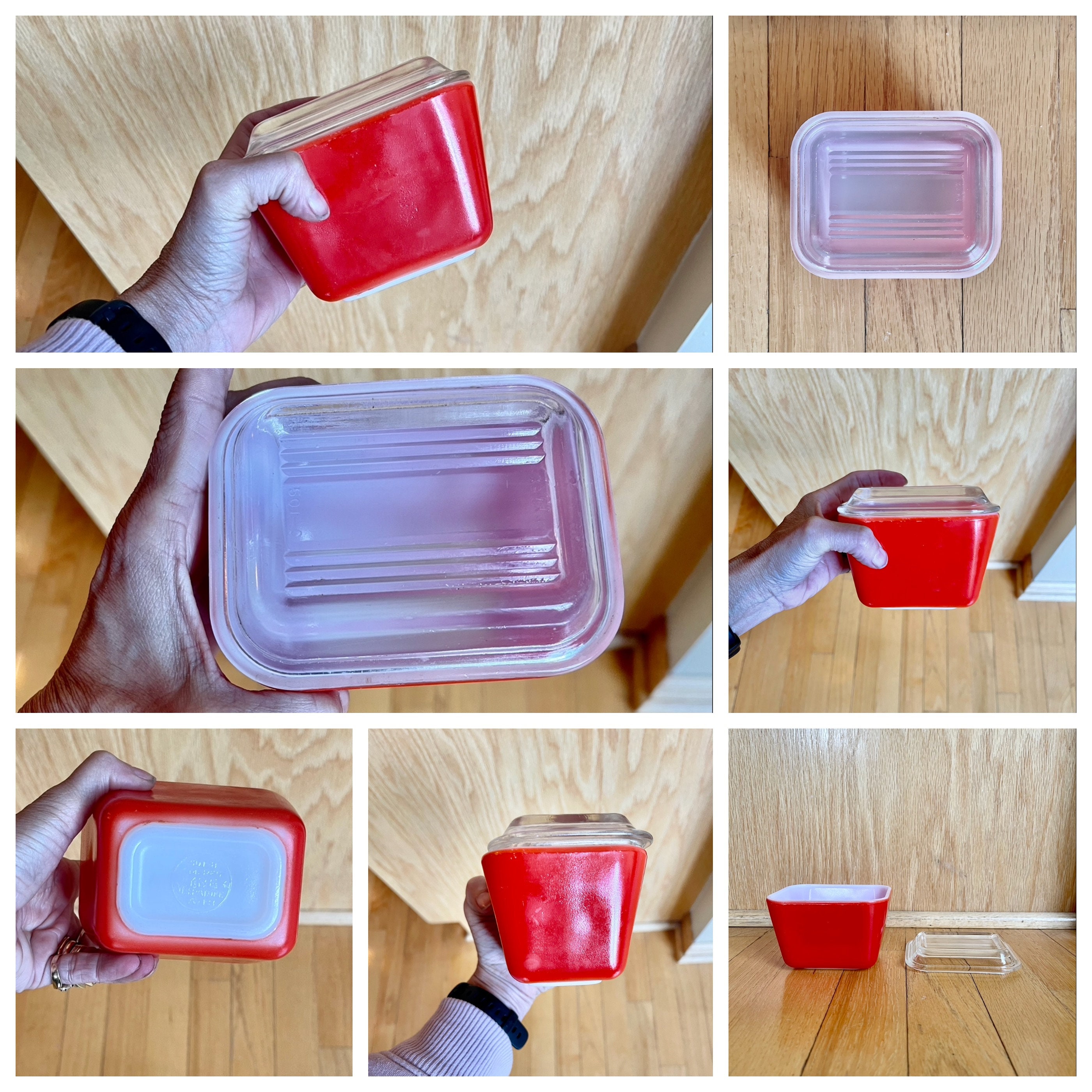 Mod Vintage Mid Century Small Rectangle Pyrex Refrigerator Dish With Lid No. 0501A - Etsy