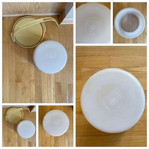 Vintage Tupperware Cake Cover Carrier #683-8 Butterscotch Golden Yellow ...