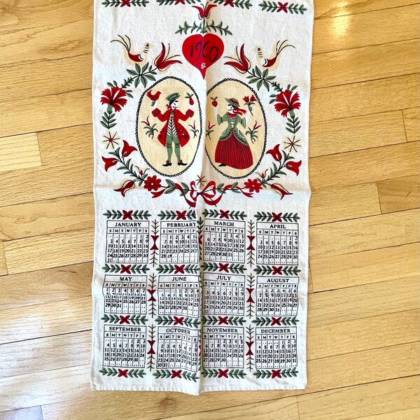 1960 Calendar - Etsy