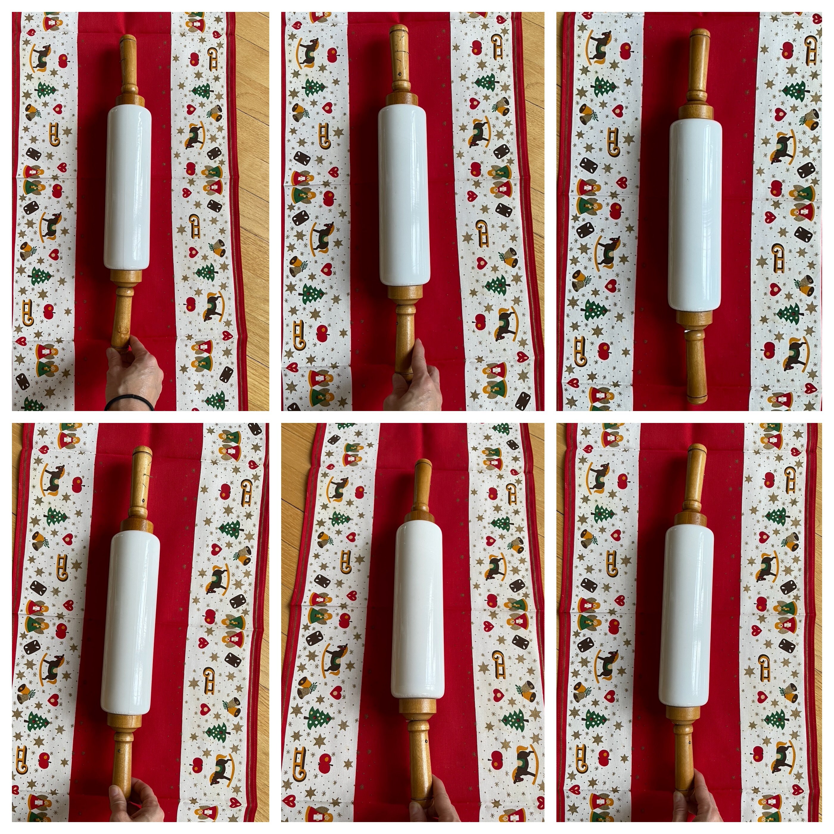 Antique 1920s Imperial White Milk Glass Rolling Pin With - Etsy