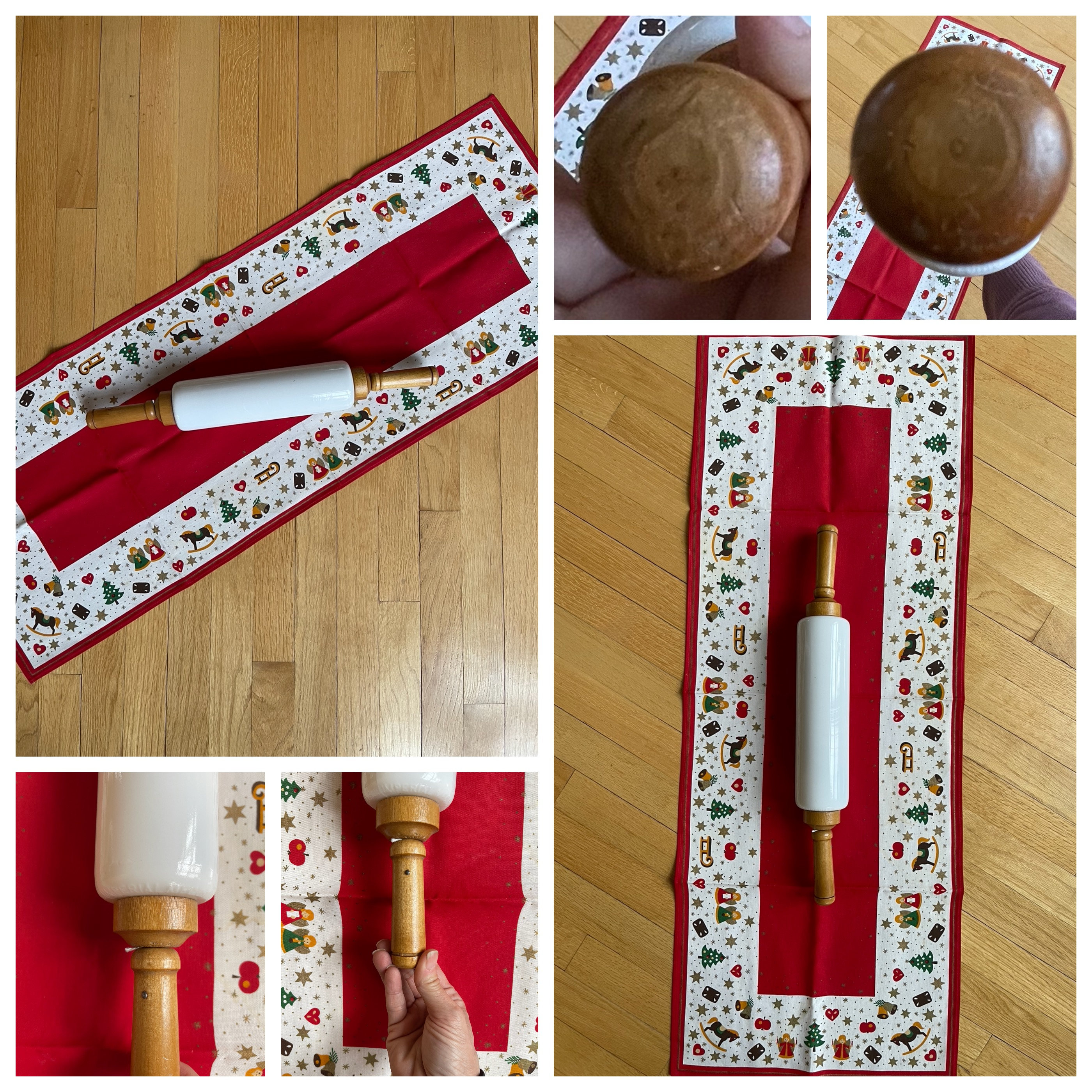 Antique 1920s Imperial White Milk Glass Rolling Pin With - Etsy