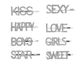 Rhinestone Words - Etsy