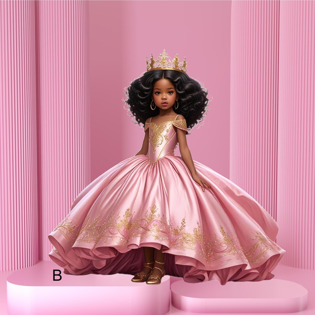 Gold and Pink Princess Centerpiece – Black Art Party Decor - Etsy