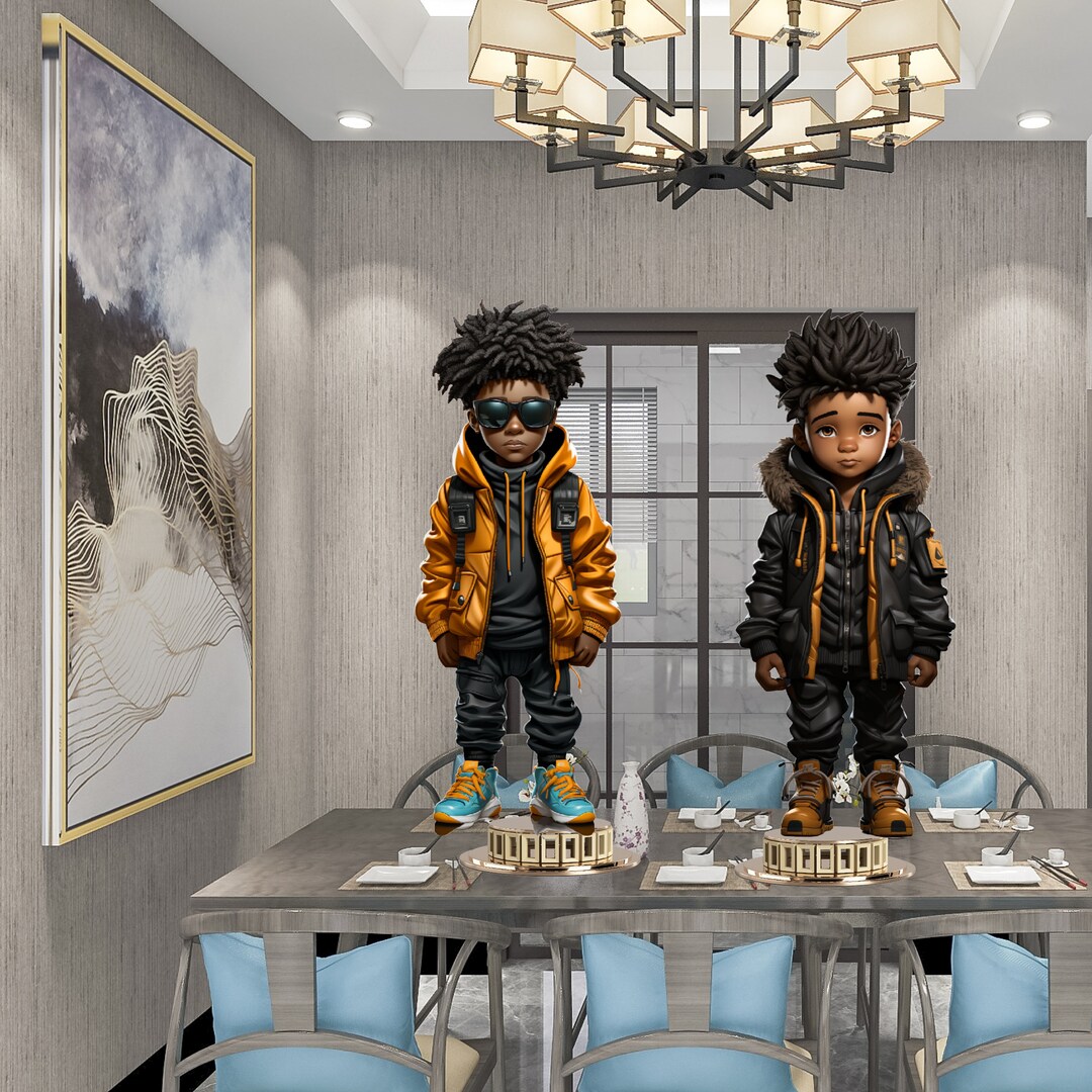 Centerpiece - Cutouts - Party Table Decor - Dread Locs - Girl Chic ...