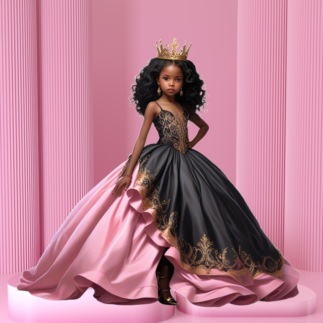 Gold and Pink Princess Centerpiece – Black Art Party Decor - Etsy