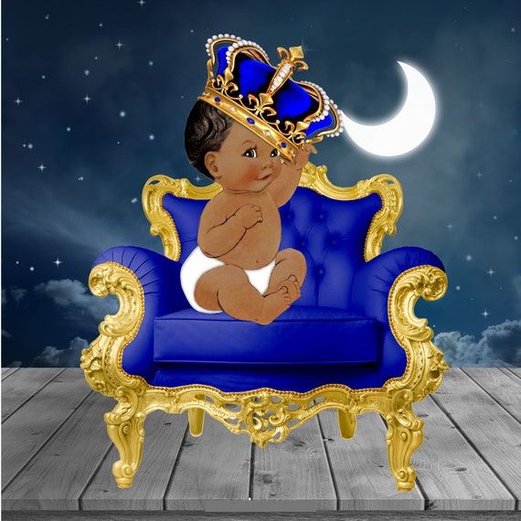 Royal Prince Sitting in Chair Centerpieces cutouts Baby - Etsy