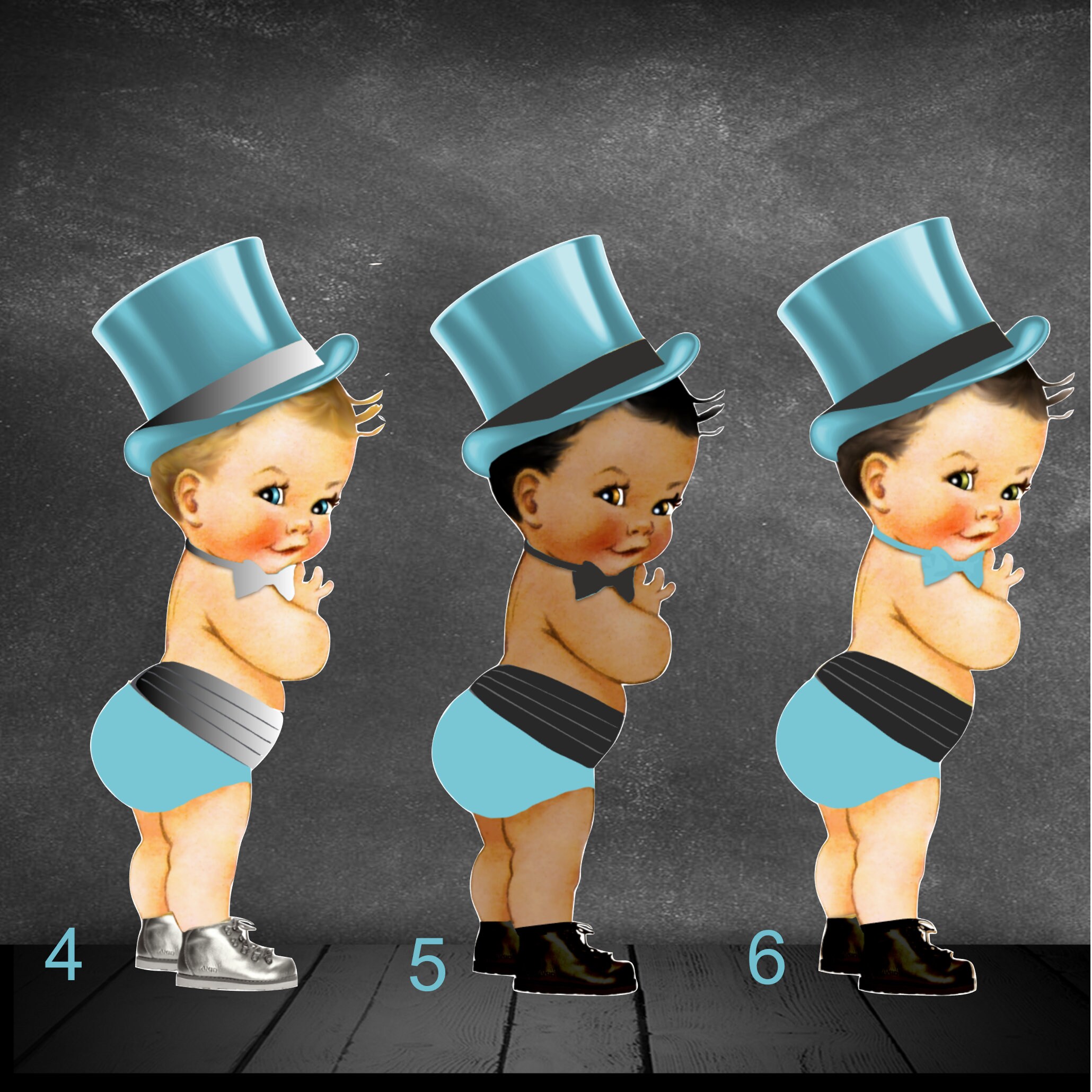 Cutouts Centerpiece Party Decor Table Decor Turquoise | Etsy