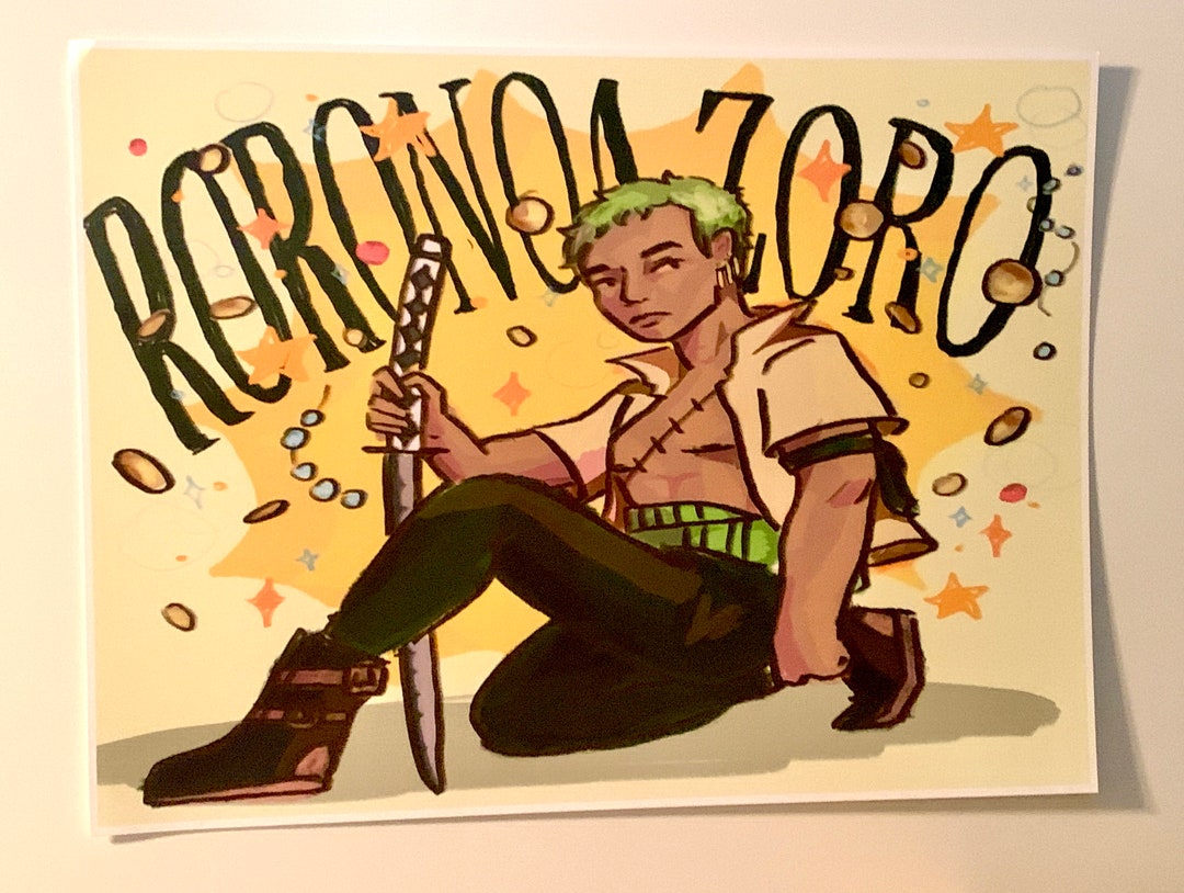 Roronora Zoro Print - Etsy