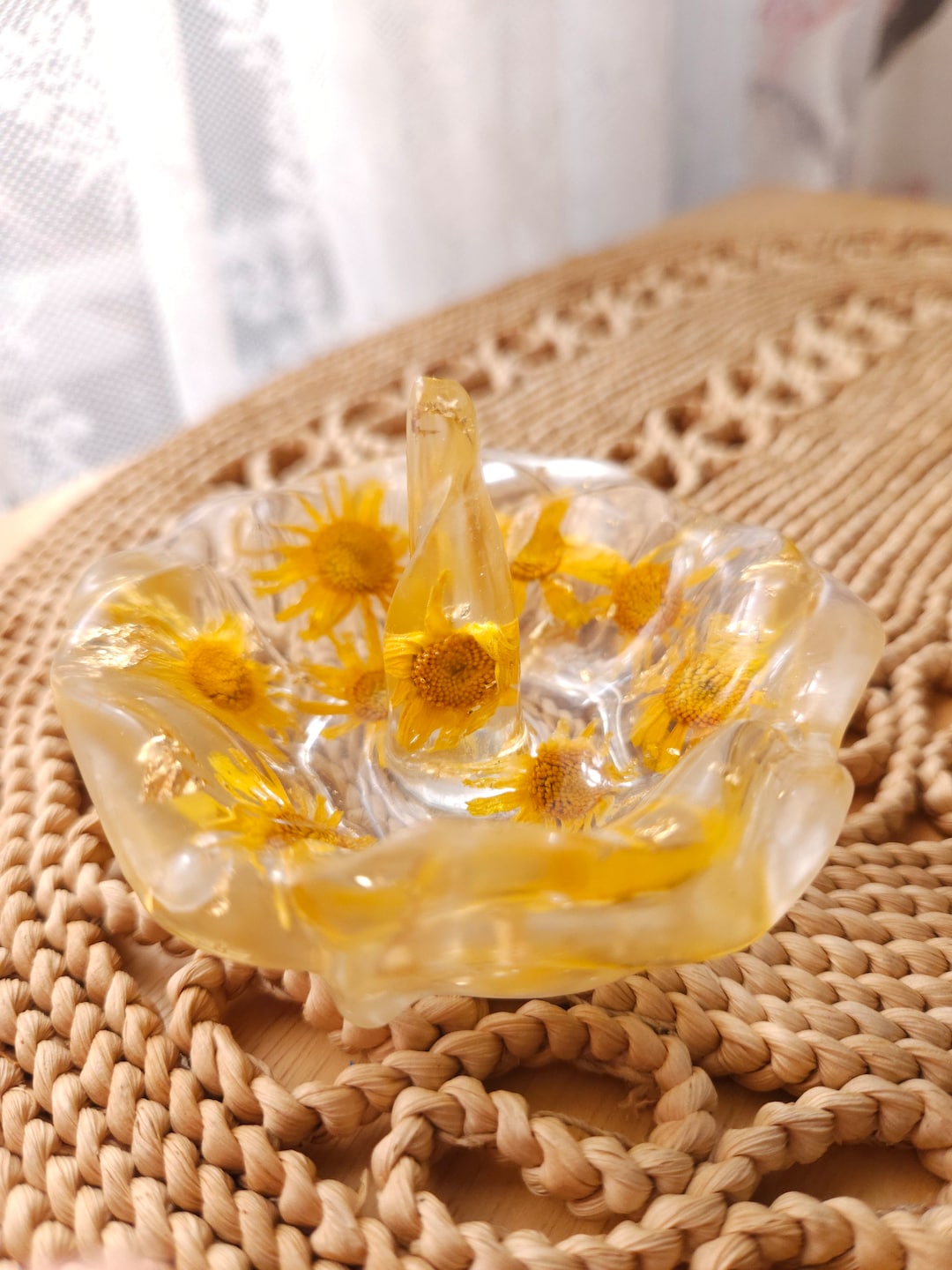 Ring Holder With Real Flowers - Etsy