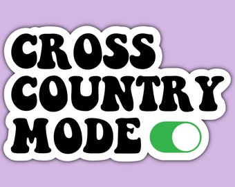 Cross Country Sticker Cross Country Runner Female Runner - Etsy