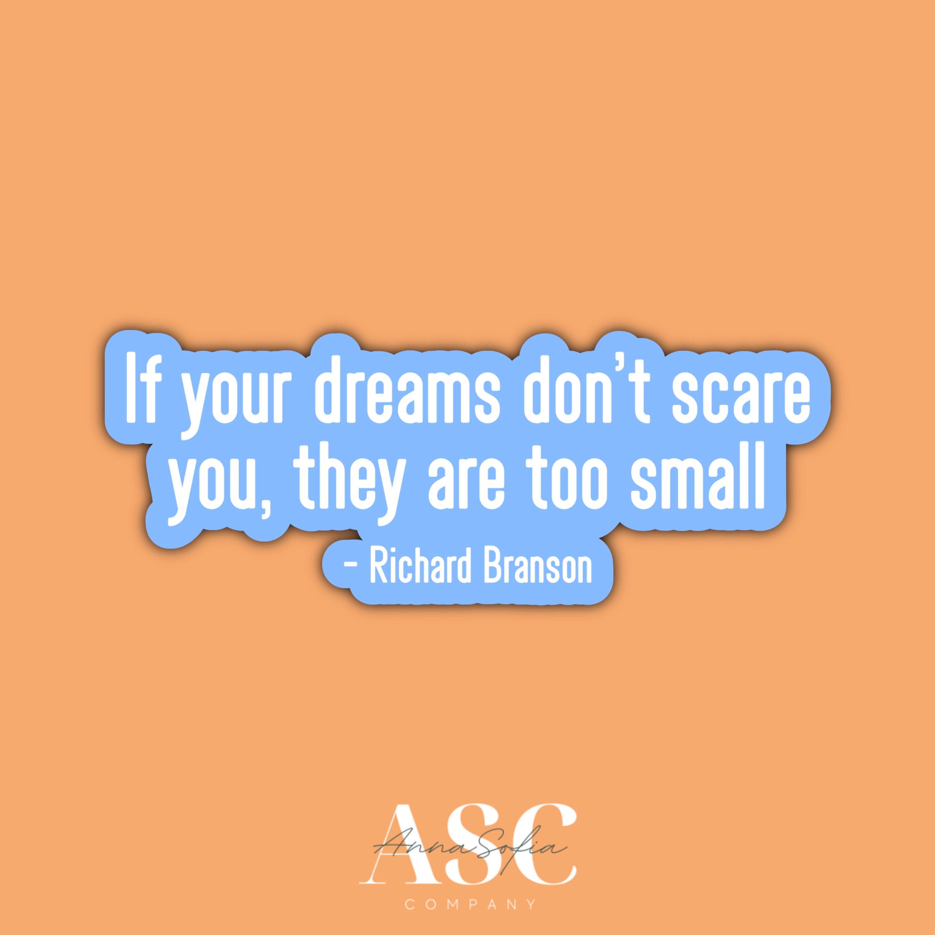 Blue and White if your dreams don't scare you they are | Etsy