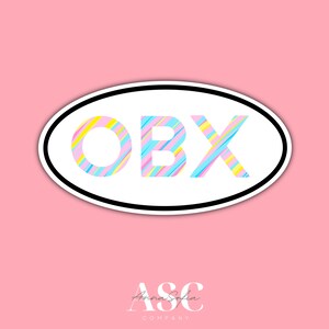 OBX Sticker Pack, Outer Banks, OBX, Waterproof, Water Bottle, VSCO ...