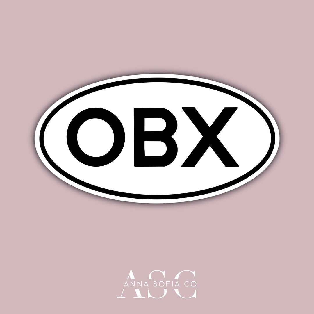 OBX Sticker - Etsy