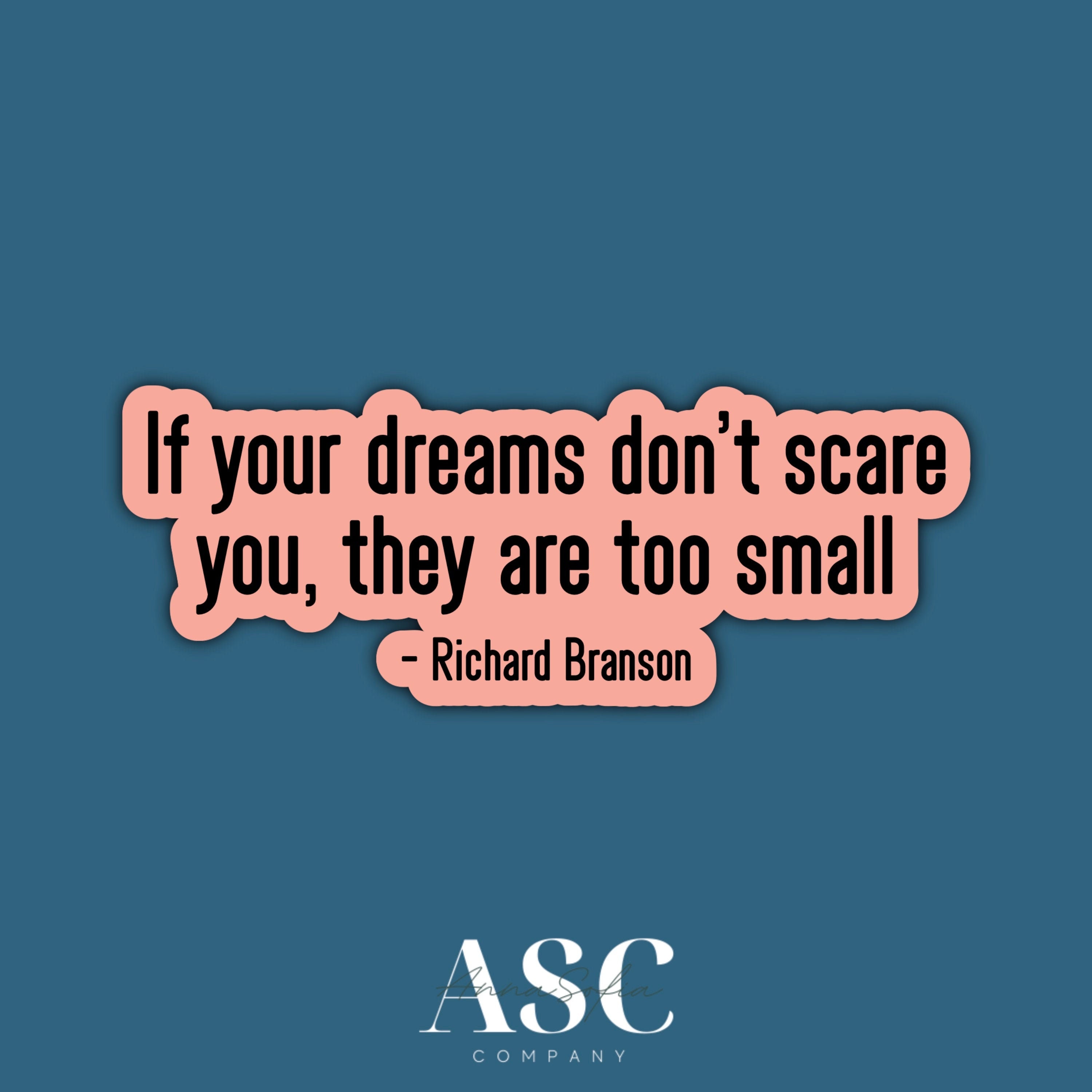 Pink and Black if your dreams don't scare you they are | Etsy