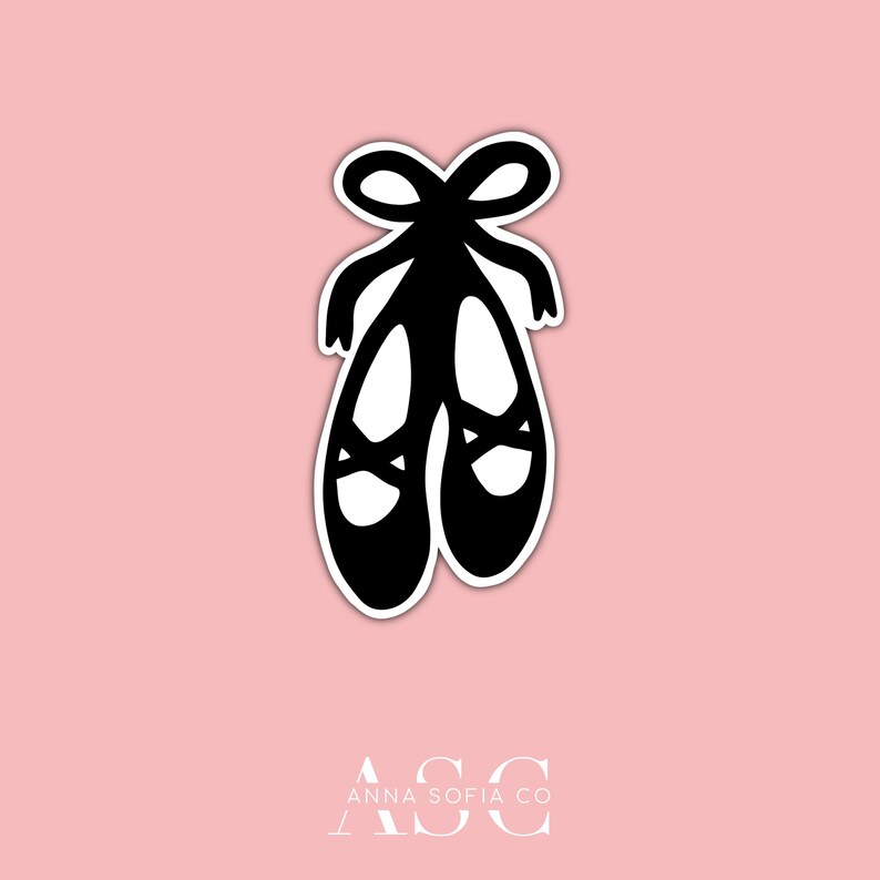 Ballet Shoes Sticker - Etsy