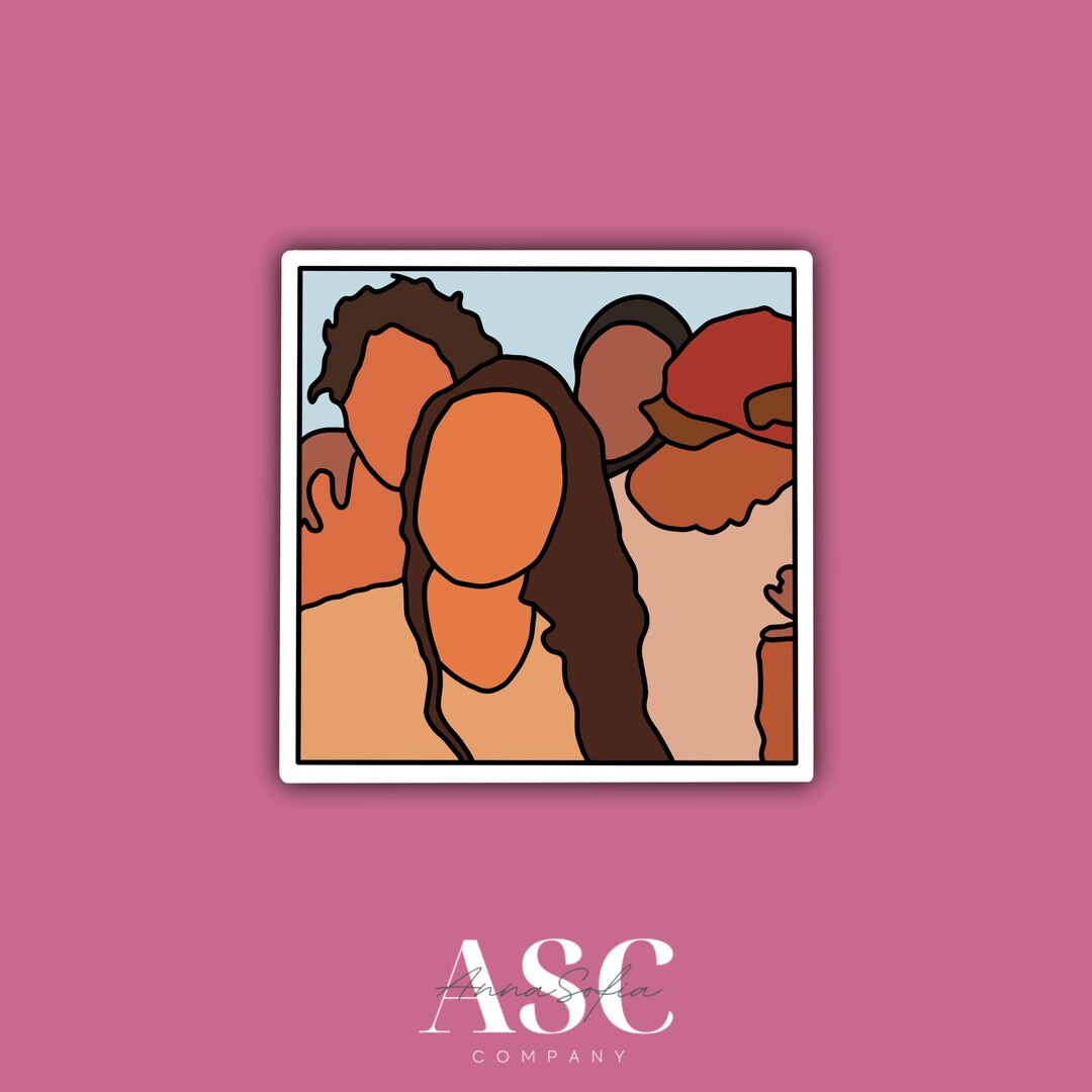 Outer Banks Characters Sticker, OBX, Outer Banks, Waterproof, Water ...