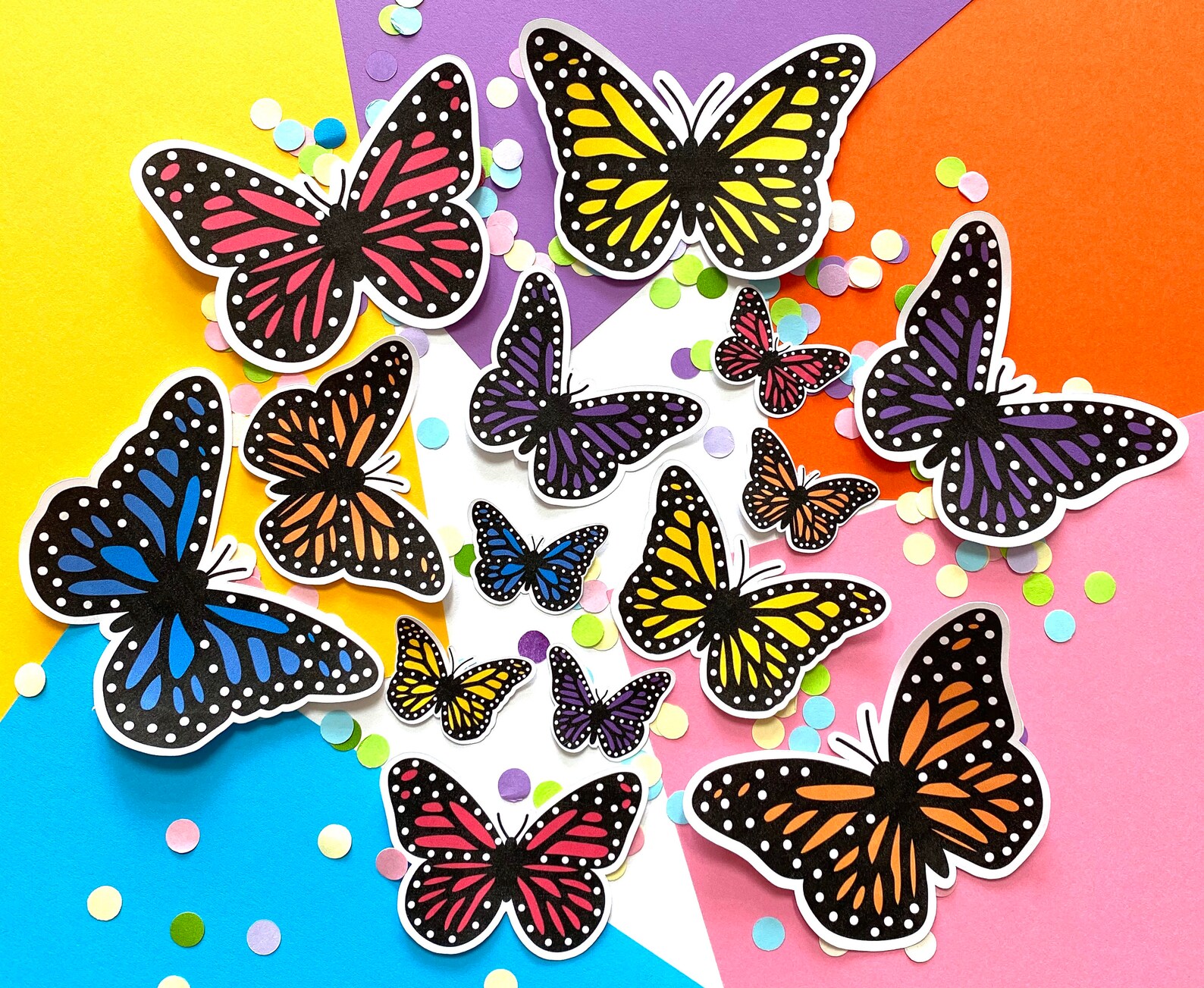 Butterfly Sticker Collection Butterfly Sticker Pack | Etsy